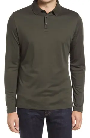 Robert Barakett ROBERT BARAKETT Georgia Long Sleeve Polo Cypress