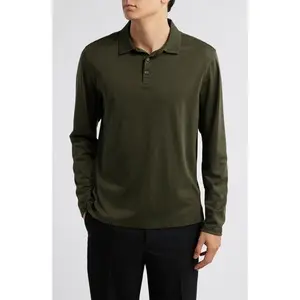 Robert Barakett ROBERT BARAKETT Georgia Long Sleeve Polo Olive