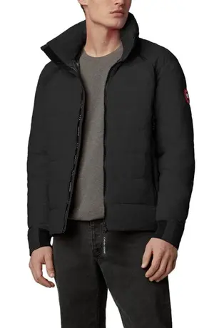 Canada Goose Updated Hybridge Base Hooded Down Jacket - Black