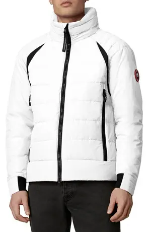 Canada Goose Canada Goose Updated Hybridge Base Hooded Down Jacket White