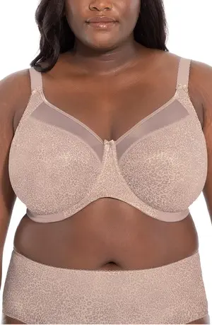 GODDESS Kayla Full Figure Underwire Bra Taupe Leopard