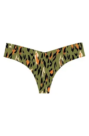 Commando Microfiber Thong Pop Leopard