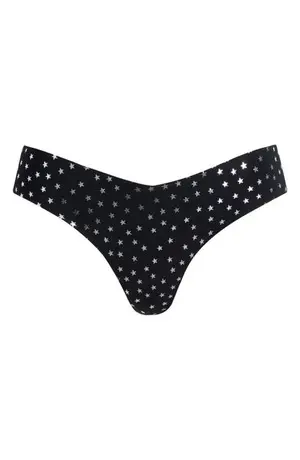 Commando Microfiber Thong Silver Star