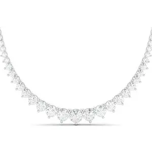 HAUTECARAT Lab Created Diamond Necklace - White Gold