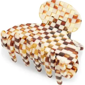 France Luxe Couture Jaw Clip Damier