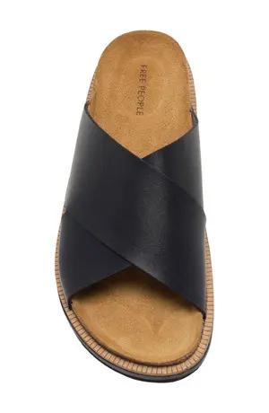 Free People Sidelines Slide Sandal - Black