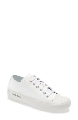 CANDICE COOPER Rock Low Top Sneaker White Patent