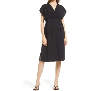 EMILIA GEORGE Irene Maternity/nursing Dress - Black