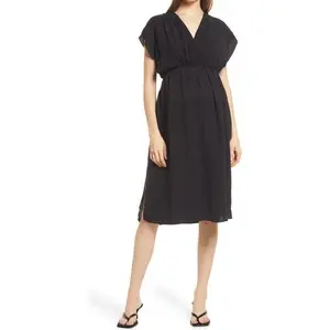 EMILIA GEORGE Irene Maternity/nursing Dress - Black