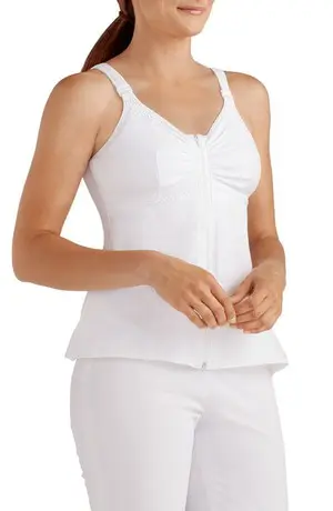 AMOENA Hannah Post Surgical Camisole - White