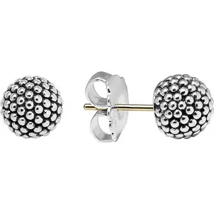 Lagos Columbus Circle Ball Stud Earrings - Sterling Silver