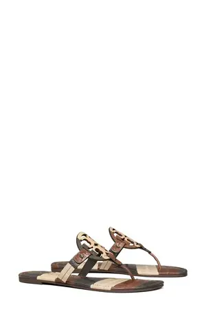 Tory Burch Miller Sandal Neutral Stripe Eel