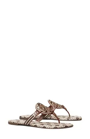 Tory Burch Miller Sandal New Ivory/ Dark Brown