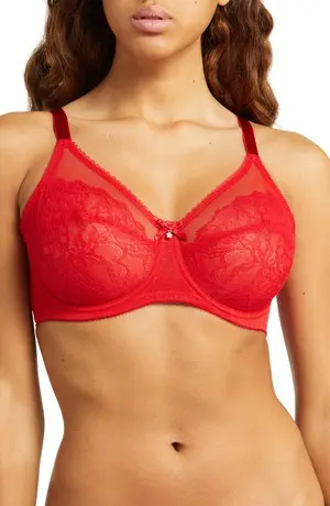 Wacoal Retro Chic Full Figure Underwire Bra Barbados Cherry