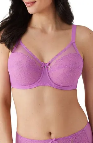 Wacoal Retro Chic Full Figure Underwire Bra First Bloom