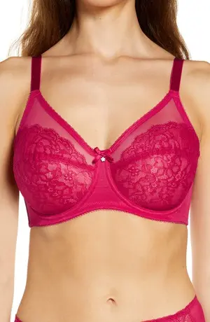 Wacoal Retro Chic Full Figure Underwire Bra Persian Red