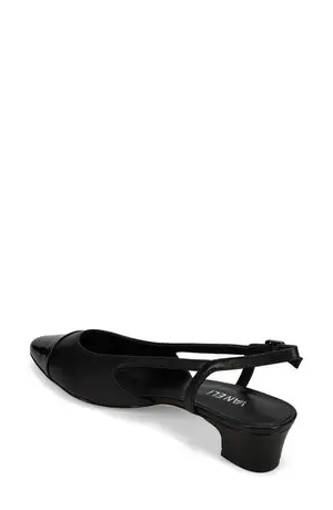 Vaneli Aliz' Slingback Pump - Black Leather