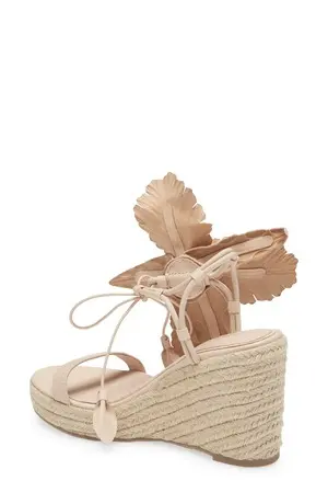 CECILIA NEW YORK Lily Platform Wedge Sandal - Nude