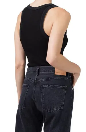 Citizens Of Humanity Isabel Rib Racerback Tank - Black