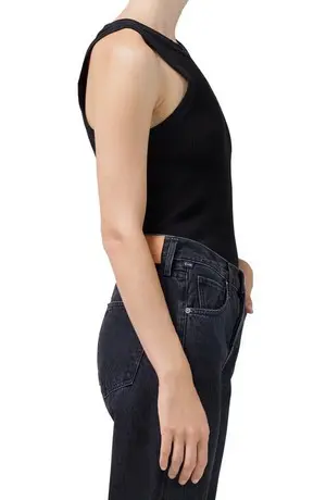 Citizens Of Humanity Isabel Rib Racerback Tank - Black
