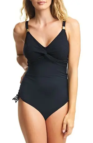 Fantasie Ottawa Underwire Twist Front One-piece Swimsuit - Black