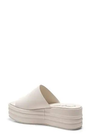 Free People Harbor Platform Sandals - Vanilla