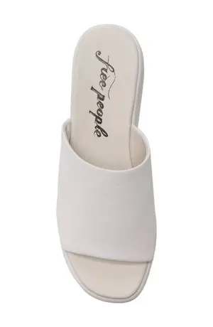 Free People Harbor Platform Sandals - Vanilla