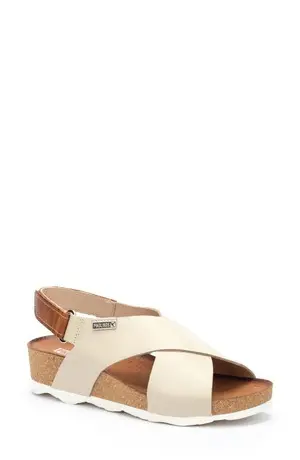 Pikolinos Mahon Platform Sandal - Marfil