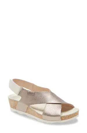 Pikolinos Mahon Platform Sandal - Stone Leather