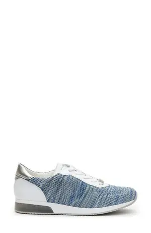 ARA Leigh Lace-up Sneaker - Aqua-multi Wovenstretch