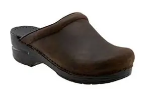 Dansko Sonja Oiled Leather Clogs - Antique Brown Oiled