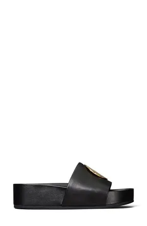 Tory Burch Patos Platform Slide Sandal - Perfect Black