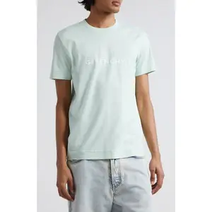 Givenchy Slim Fit Logo T-shirt Aqua Green