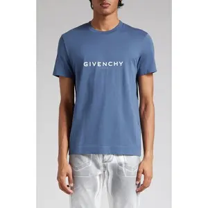 Givenchy Slim Fit Logo T-shirt Military Blue