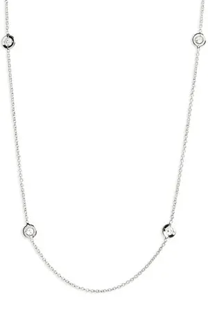Roberto Coin Roberto Coin Diamond Station Necklace D0.35 Ghsi 18kwg