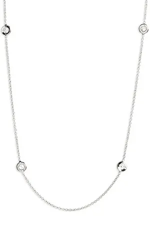 Roberto Coin Roberto Coin Diamond Station Necklace White