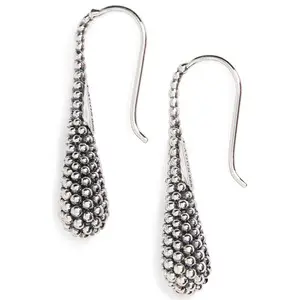 Lagos Caviar Teardrop Earrings - Sterling Silver