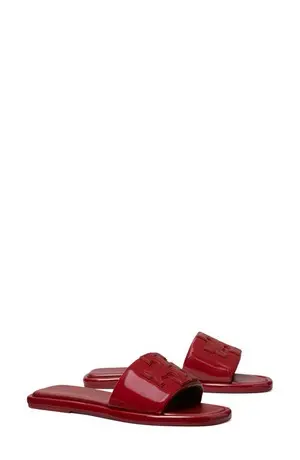 Tory Burch Tory Burch Double-T Sport Slide Sandals Toucan Red