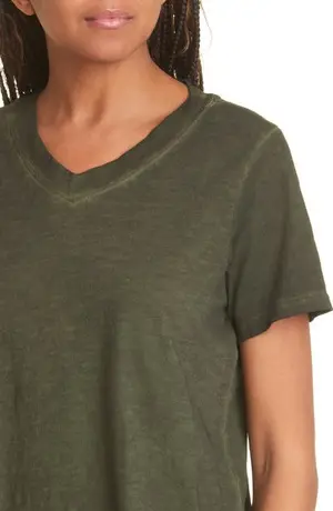 Eileen Fisher Organic Cotton V-neck T-shirt
