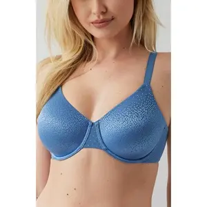 Wacoal Back Appeal Smoothing Underwire Bra - Blue Horizon