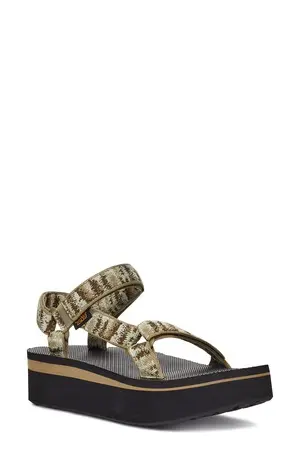 Teva Teva Universal Flatform Sandal Iridescence Olive