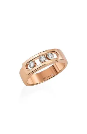 Messika Move Noa Diamond Band Ring - Rose Gold