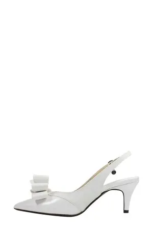 J. Reneé Gabino Slingback Pump - White Faux Leather