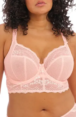 Elomi Charley Longline Full Figure Underwire Bra Ballet Pink