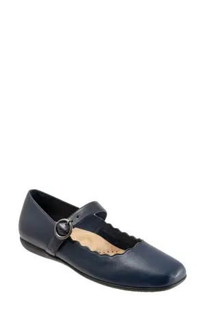 Trotters Sugar Mary Jane Flat - Navy