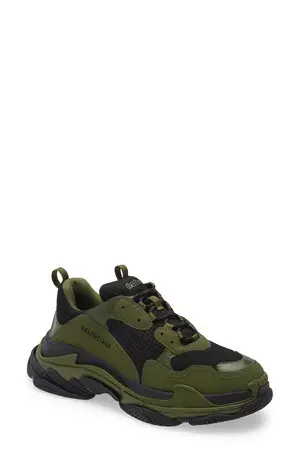 Balenciaga Triple S Sneaker Dark Green/black
