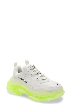 Balenciaga Triple S Sneaker White/ Fluo Yellow