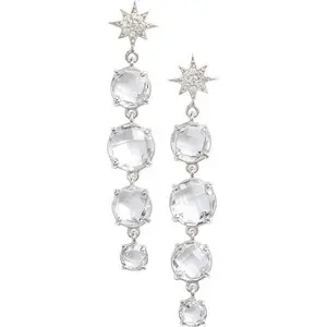Anzie North Star Drop Earrings - Silver