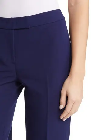 Anne Klein Slim Stretch Woven Pants - Distant Mountain