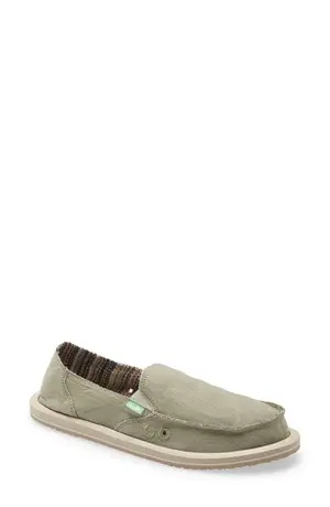 Sanuk Donna Slip-on Sneaker - Olive Grey